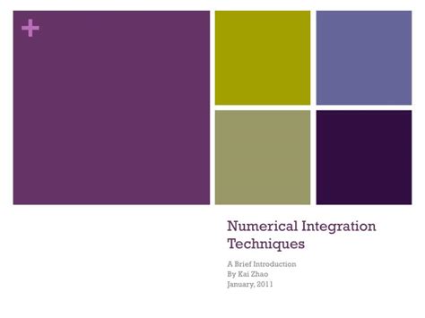 Ppt Numerical Integration Techniques Powerpoint Presentation Free