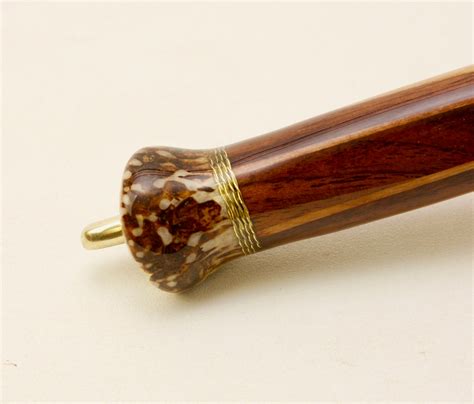 Small Elegance Custom Landing Net With Walnut Cherry And Deer Antler