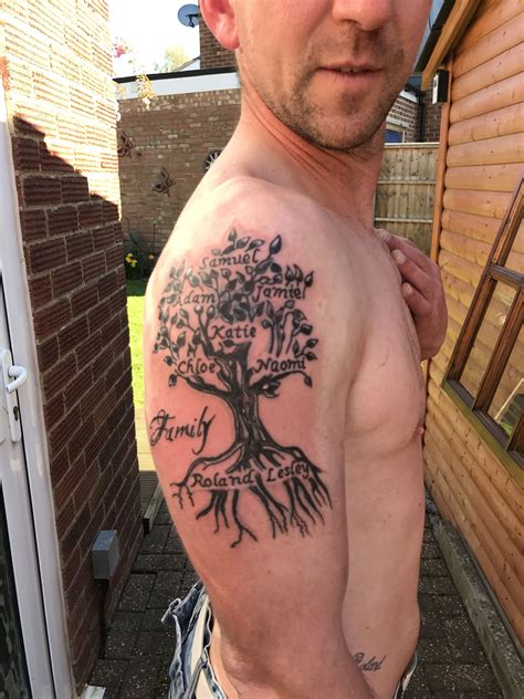 Family Tree Tattoos For Men 81