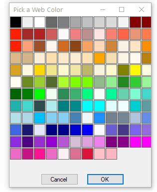 C Web Color Palette Winform Stack Overflow