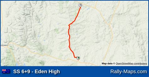 Ss 69 Eden High Stage Map Rally Barossa 2024 Sarc 🌍 Rally