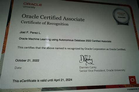 Oracle Machine Learning Using Autonomous Database 2022 Certified