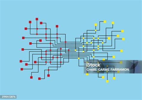 decision tree and clustering stock illustration download image now