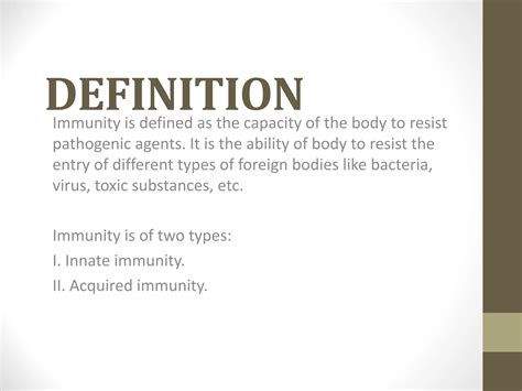 First Year Mbbs Physiology Immunity Classification Types And
