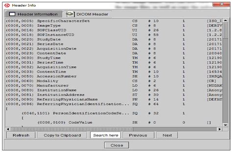 Viewing Header Information