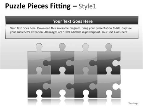 Piece Puzzle Pieces Fitted PowerPoint Slides And Ppt Templates