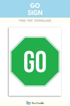 Download Printable Go Sign Octagon Shaped Green Go Sign