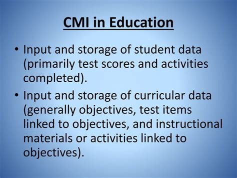 Computer Managed Instruction Cmi Pptx