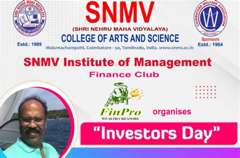 Investors Day Shri Nehru Maha Vidyalaya