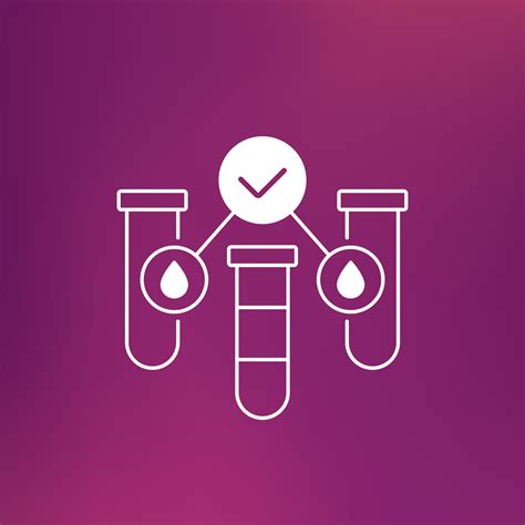 Blood Testing Icon With Test Tubes 43547799 Vector Art At Vecteezy