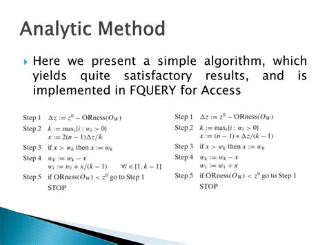 Ppt Owa Operators In Fuzzy Querying Powerpoint Presentation Free