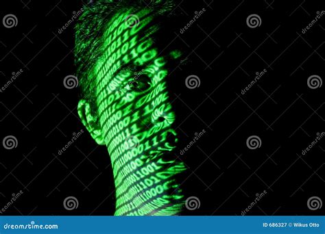Binary Face 1 Stock Image Image Of Digit Project Power 686327