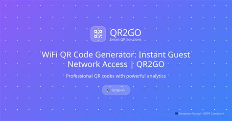Wifi Qr Code Generator Instant Guest Network Access Qr2go Qr2go Blog