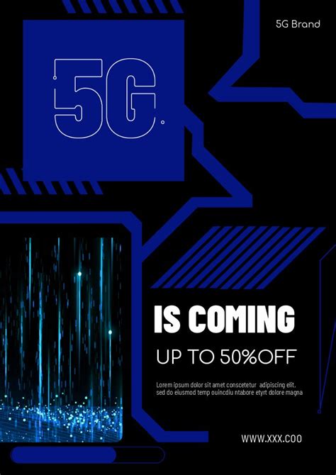 Edit Networking Tech Company Promotional Poster Template For Your