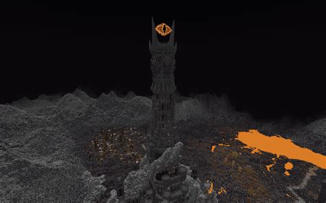 I Built The Eye Of Sauron Barad Dûr From Lotr Rminecraft