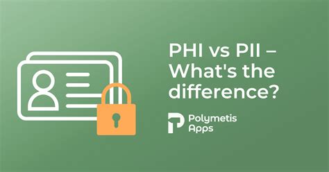 Sensitive Data Thats The Difference Between Phi And Pii