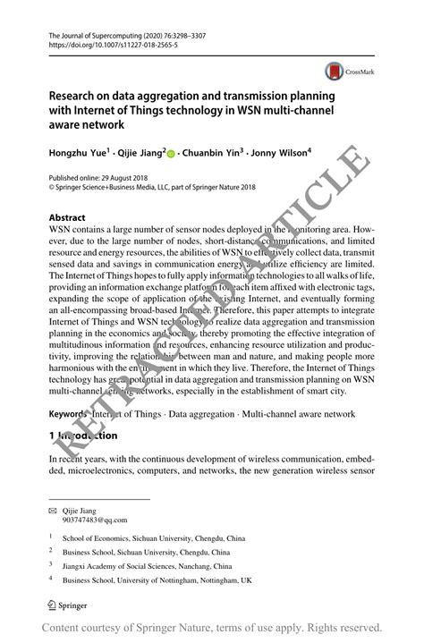 Research On Data Aggregation And Transmission Planning With Internet Of