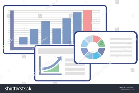 Analytical Business Charts Infographics Design Stock Vector Royalty