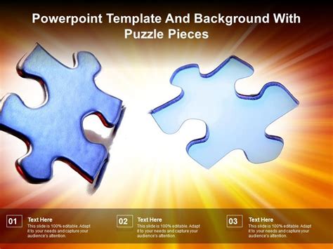 Powerpoint Template And Background With Puzzle Pieces Presentation Graphics Presentation
