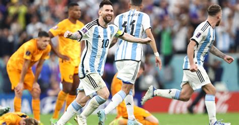 Messi Argentina Edge Netherlands In Thrilling Penalty Shootout To
