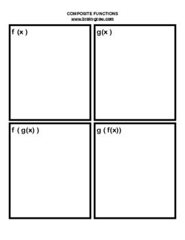Composite Functions FUN Activity By Brain Grow Education TpT