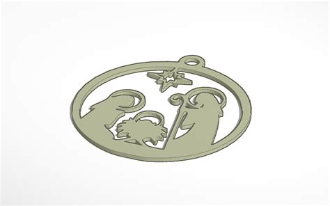 3d Design Bola Navidad Nacimiento Tinkercad