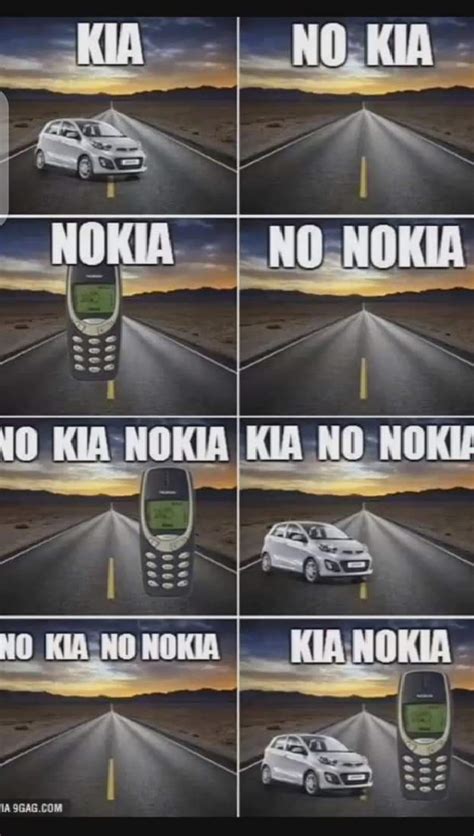 nokia and no kia 🤷 r kia