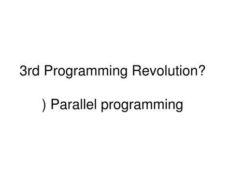 Ppt Cse 321 Programming Languages Overview Powerpoint Presentation