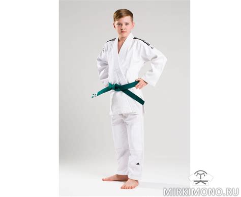 Кимоно для детей "Adidas" Club J350 белое | Купить детскую дзюдогу ...