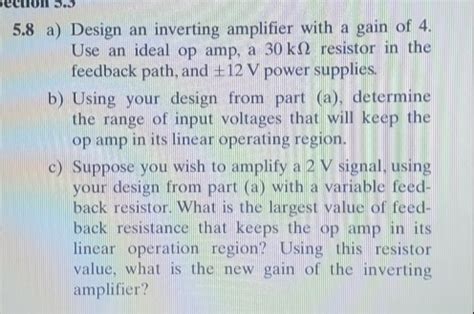 58 A Design An Inverting Amplifier With A StudyX