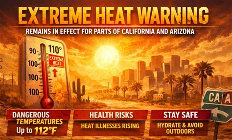 Extreme Heat Warning Remains In Effect For Parts Of California And Arizona