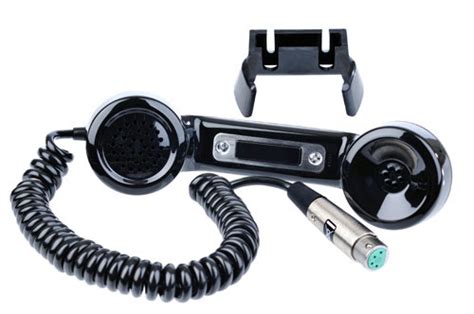 Clear Com Hs 6 Telephone Style Black Handset 4 Pin Xlr Female