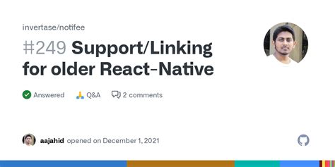 support linking for older react native · invertase notifee · discussion