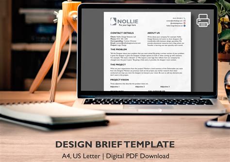 Design Brief And Scope Of Work Templates Bundle Design Brief Template Scope Of Work Template