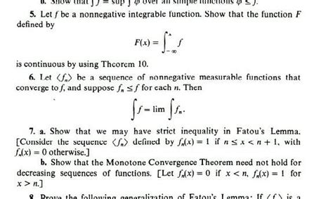 solved 5 let f be a nonnegative integrable function show