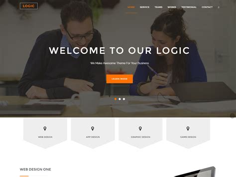 logic free bootstrap html5 responsive multipurpose website template