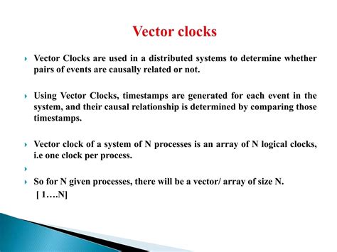 Vector Clock Algorithm Pptx