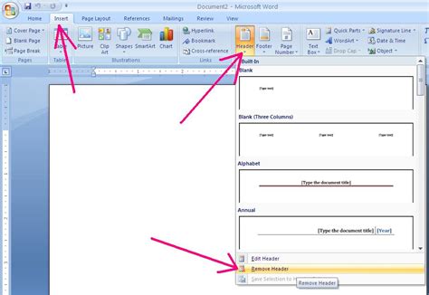 How To Make A Header In Word Printable Templates