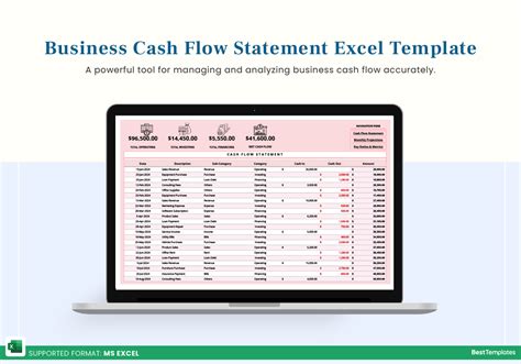 Excel Template For Cash Flow Statement