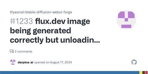 Fluxdev Image Being Generated Correctly But Unloading Model After Generation Crashes Forge