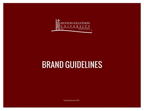 Ht Brand Guidelines By Huston Tillotson University Issuu