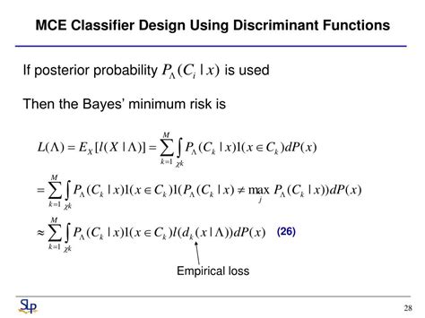 Ppt Minimum Classification Error Mce Approach In Pattern