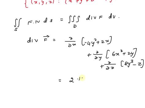 solved use the divergence theorem to compute the net outward flux of