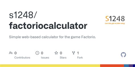 Github S1248factoriocalculator Simple Web Based Calculator For The Game Factorio