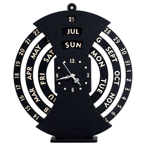 Elegant Clock Wall Calendar Style Meets Functionality