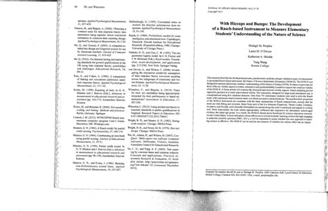 pdf with hiccups and bumps the development of a rasch based