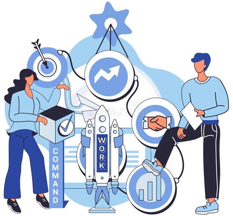 Team Solving Complex Problems Teamwork Vector Illustration Metaphor