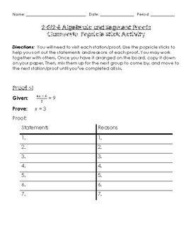 Geometry Algebraic And Segment Proofs By Stella Ranieri TpT