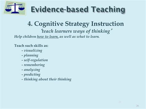 Ppt An Evidence Based Approach For Enhancing Learning 10 Key Strategies Powerpoint