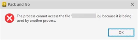 the process cannot access the file project file because it is being